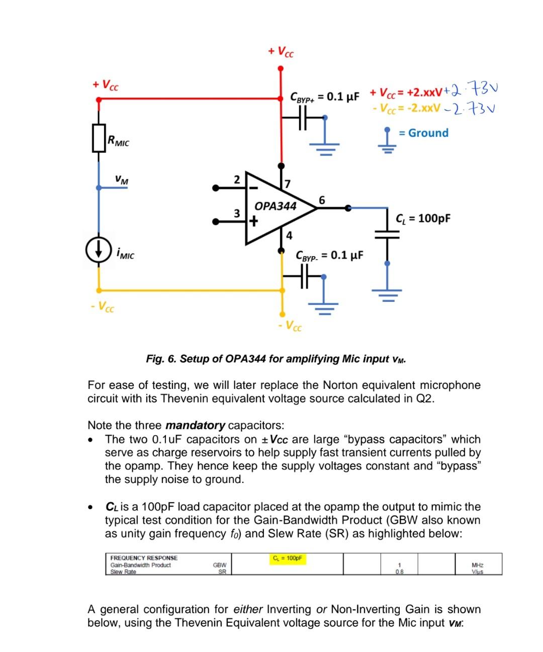 Solved Fig. 7. Schematic for either Inverting or | Chegg.com
