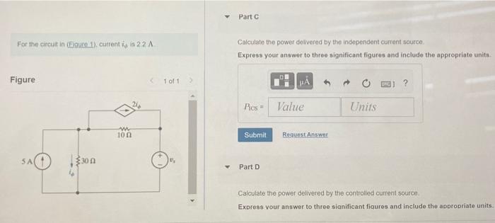 Solved Calculate the power delivered by the independent | Chegg.com