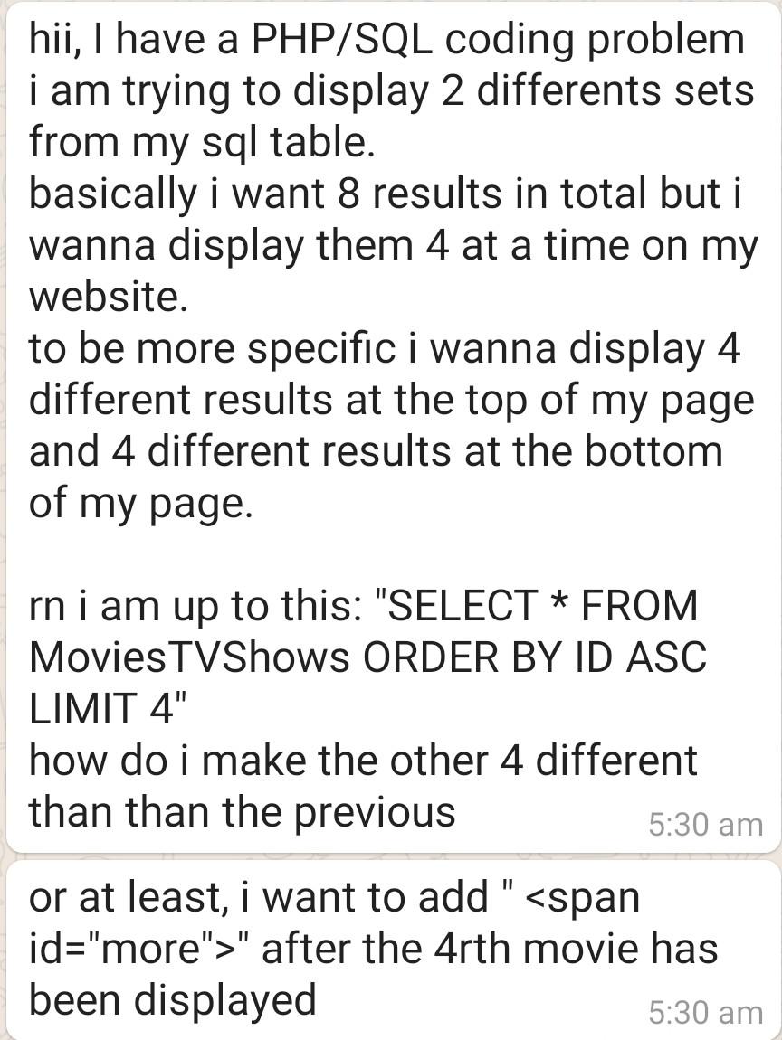 Solved hii, I have a PHP/SQL coding problem i am trying to | Chegg.com