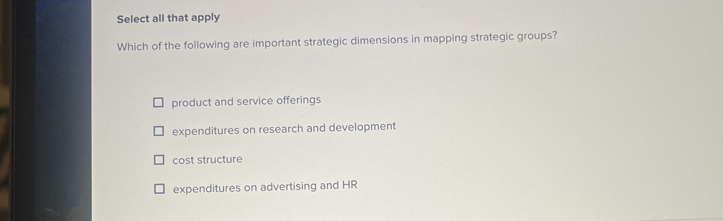 Solved Select all that applyWhich of the following are | Chegg.com