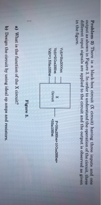 Solved Problem 3) There is a black-box circuit (X circuit) | Chegg.com
