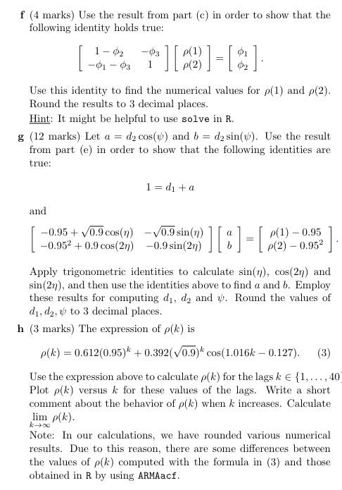 (Q2) Consider the AR(3) process {Xt} defined by | Chegg.com