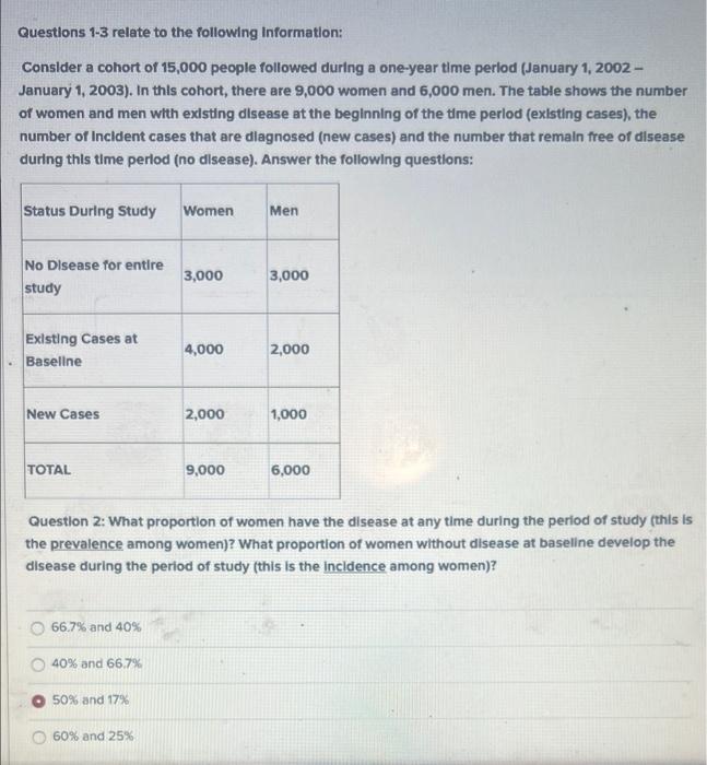 Solved Questions 1-3 relate to the following Information: | Chegg.com