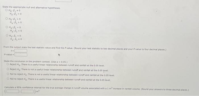 Solved Consider the following data on \\( x= \\) rainfall | Chegg.com