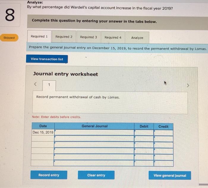 Solved 8 Skiped Lewis Wardell and Lewis Lomas own Lewis | Chegg.com
