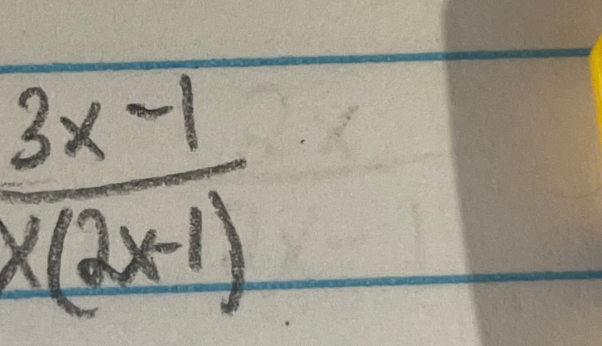 Solved 3x-1x(2x-1) ﻿Find the domain | Chegg.com