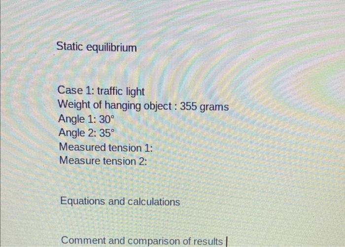 Solved Case 1: Traffic Light A traffic light is hanging from | Chegg.com