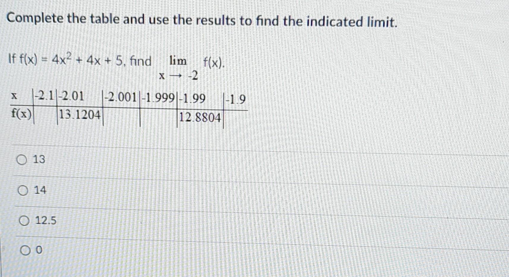 Solved Complete the table and use the results to find the | Chegg.com