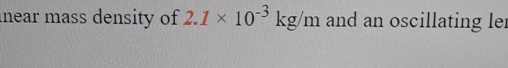 Solved The D-string on a guitar has ahas a linear mass | Chegg.com