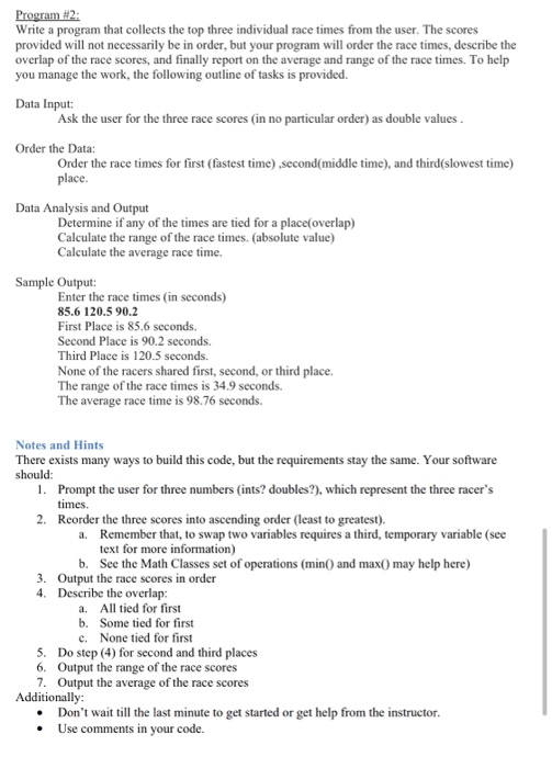 Solved Program 2 Write A Program That Collects The Top 0307