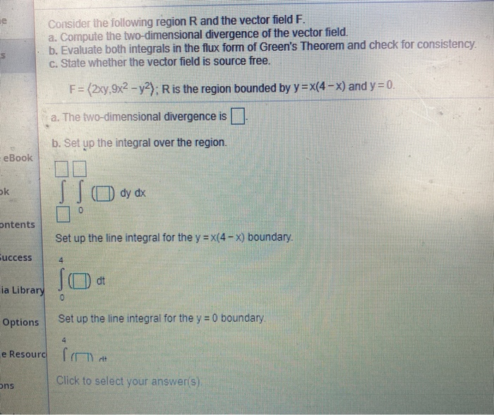 Solved Consider the following region R and the vector field | Chegg.com