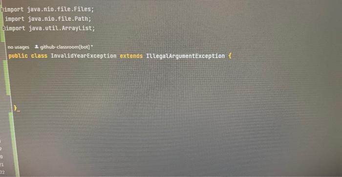 Solved I need to write a constructor that takes on a String | Chegg.com