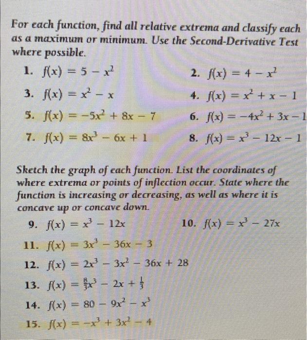 Solved EXERCISE SET 1.7 ПН. - Differentiate each function. | Chegg.com