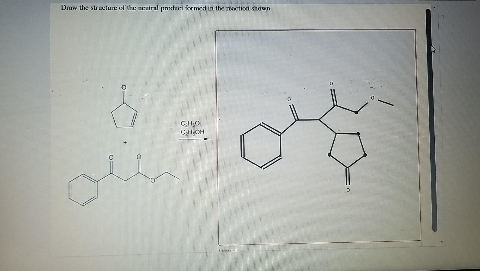 Solved Draw the structure of the neutral product formed in | Chegg.com