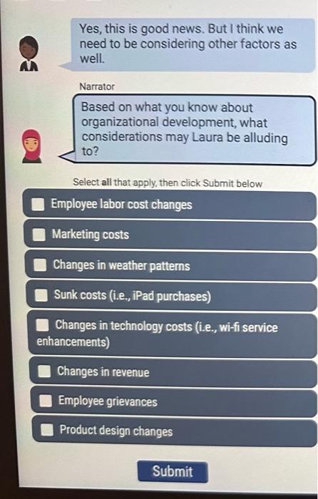 Solved Yes, this is good news. But I think we need to be | Chegg.com