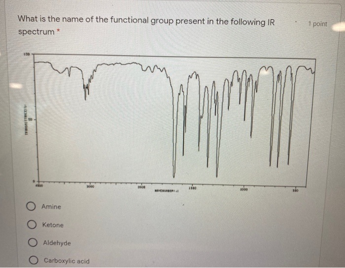 Solved SIR What is the name of the functional group present | Chegg.com