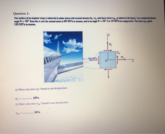 Solved Question 3: The surface of an airplane wing is | Chegg.com