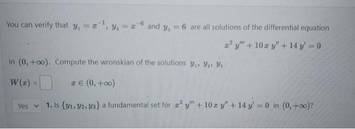 Solved You can verify that y1=x−1,y2=x−6 and y1=6 are all | Chegg.com Solved You can verify that y1=x−1,y2=x−6 and y1=6 are all | Chegg.com