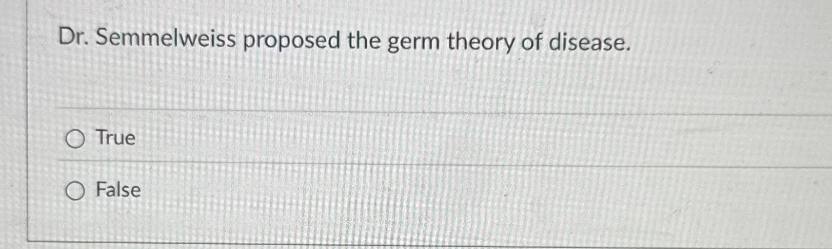 Solved Dr. ﻿Semmelweiss proposed the germ theory of | Chegg.com