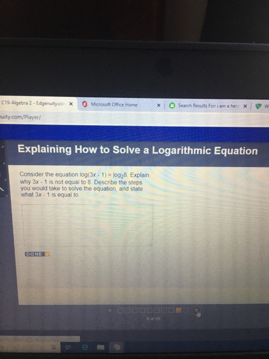 Solved C19- Algebra 2 - Edgenuity.com X Microsoft Office | Chegg.com