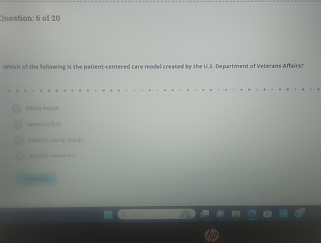 Question: 6 ﻿of 20Which of the following is the | Chegg.com
