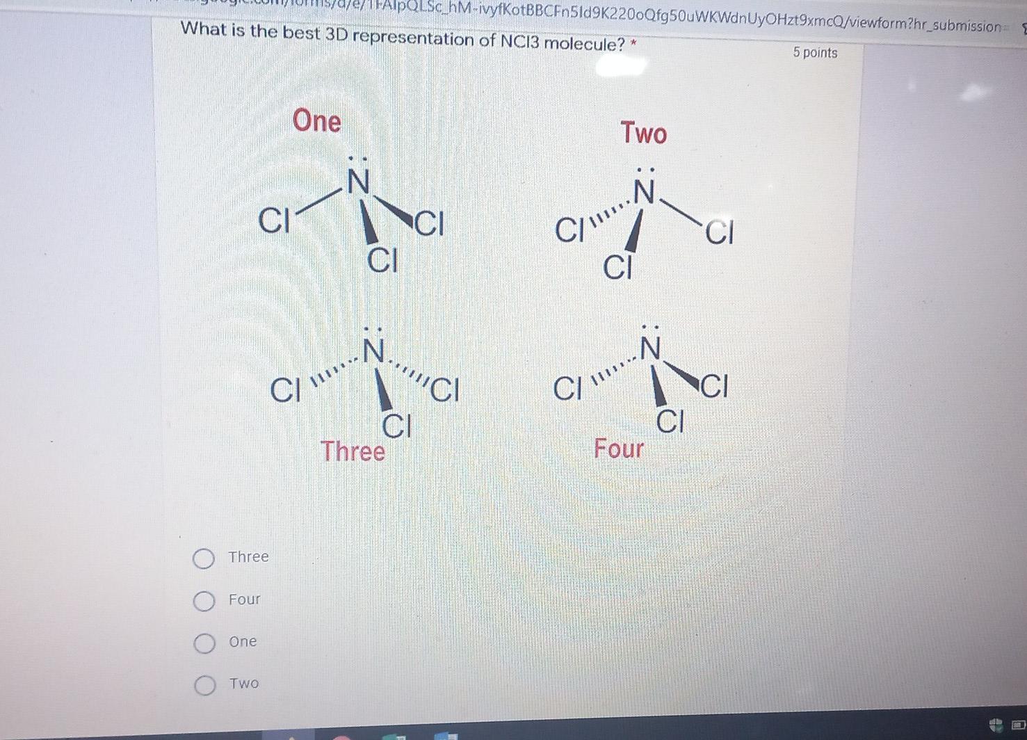 Solved Which of the following is the most stable structure | Chegg.com