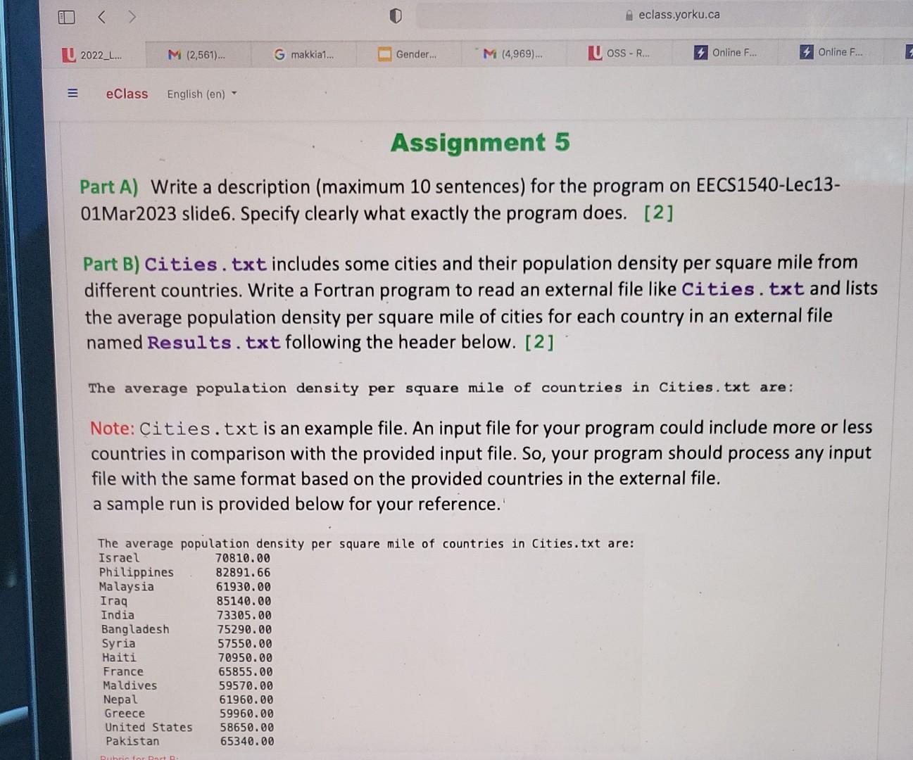 Solved Part A) Write a description (maximum 10 sentences) | Chegg.com