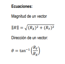 Solved Ecuaciones:Magnitud de un | Chegg.com