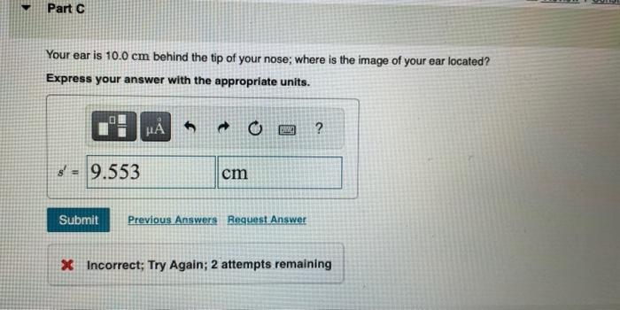 Solved Examining your image in a convex mirror whose radius | Chegg.com