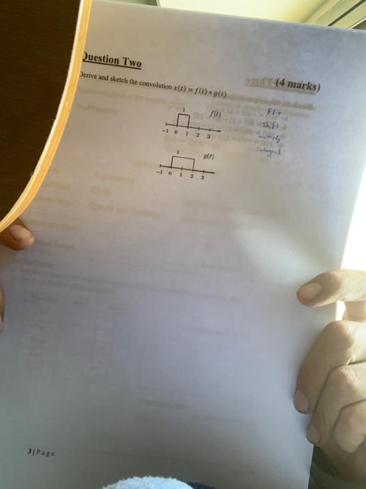 Solved Jerive and sketeh the convolution x(t)=f(t)+g(t) | Chegg.com
