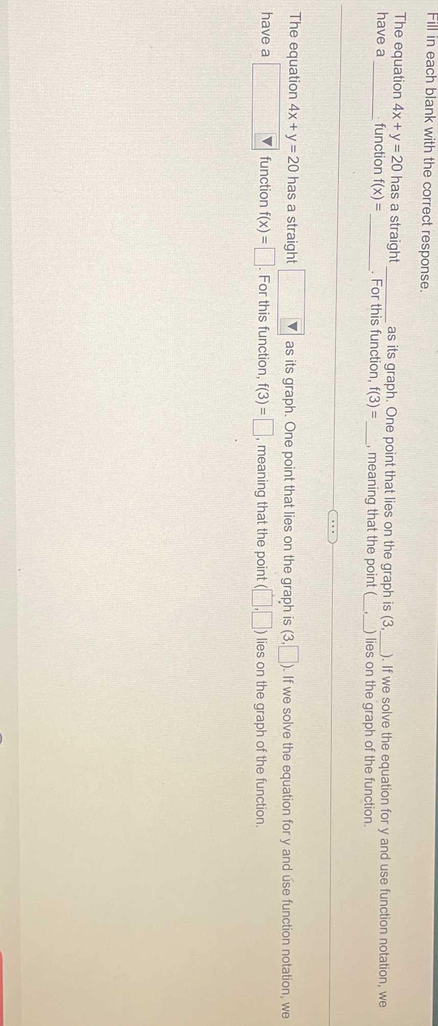 Solved Fill in each blank with the correct response.The | Chegg.com