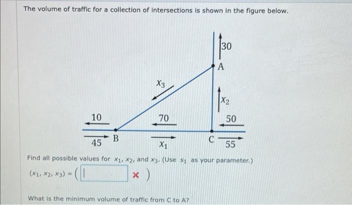 Solved The volume of traffic for a collection of | Chegg.com