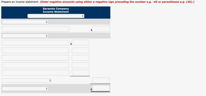 Solved The completed financial statement columns of the | Chegg.com