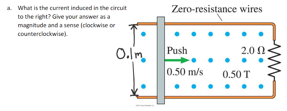 Solved a. ﻿What is the current induced in the | Chegg.com