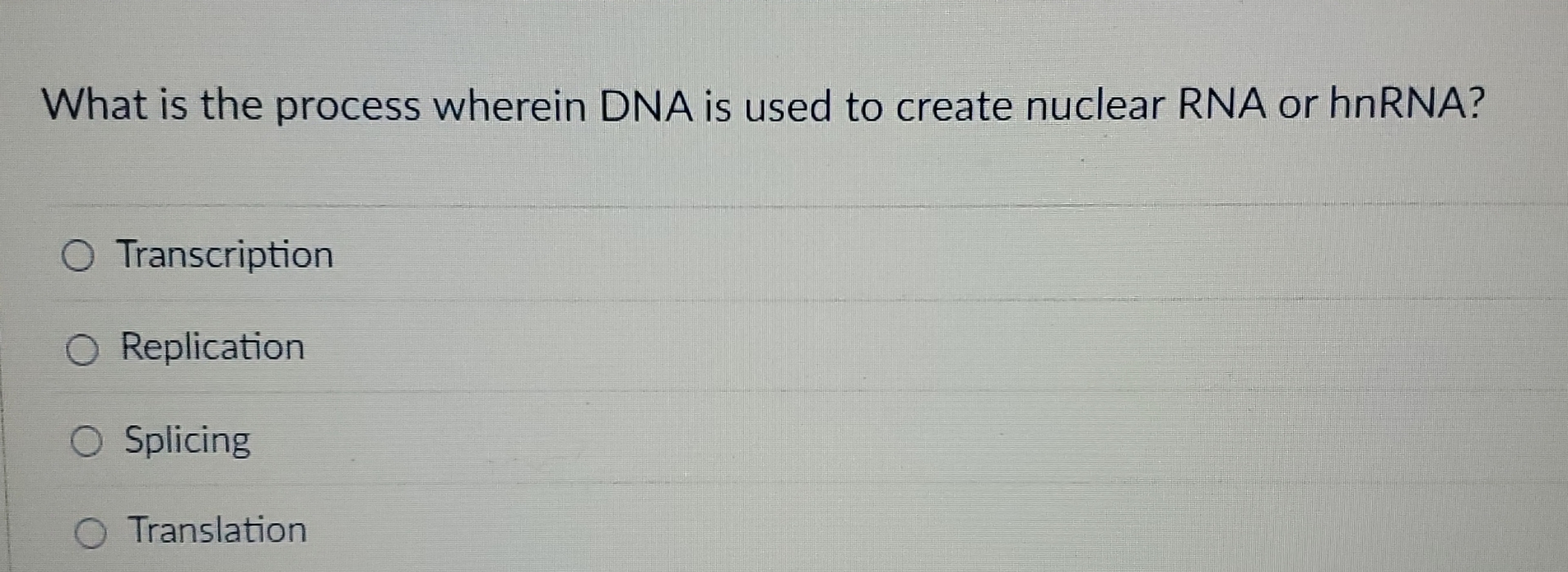 Solved What is the process wherein DNA is used to create | Chegg.com