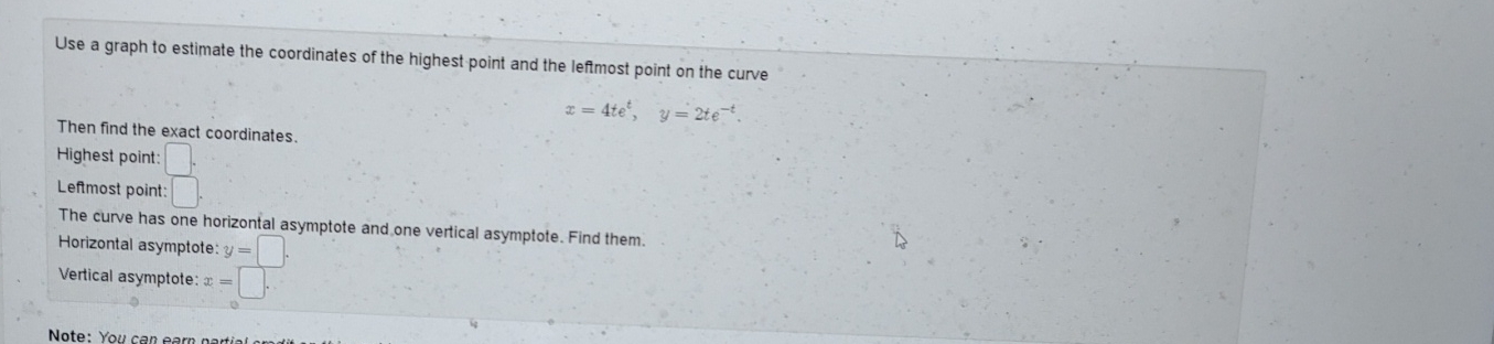 Solved Use A Graph To Estimate The Coordinates Of The