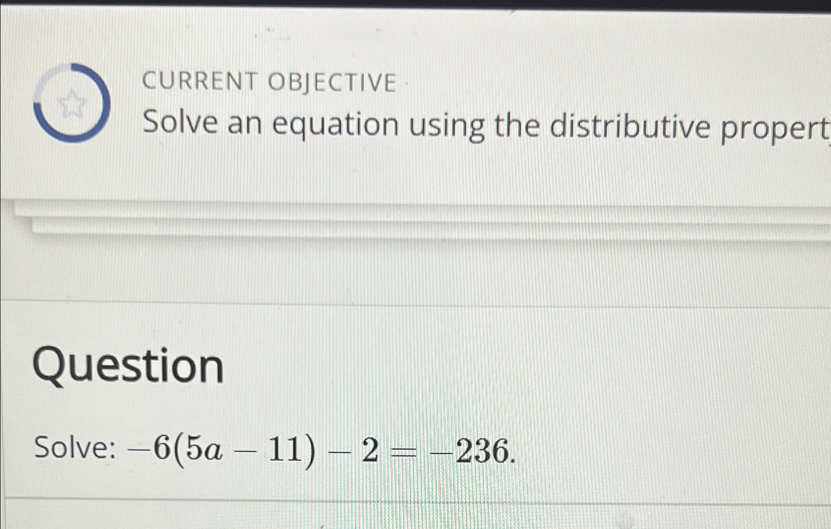 Solved Current Objectivesolve An Equation Using The