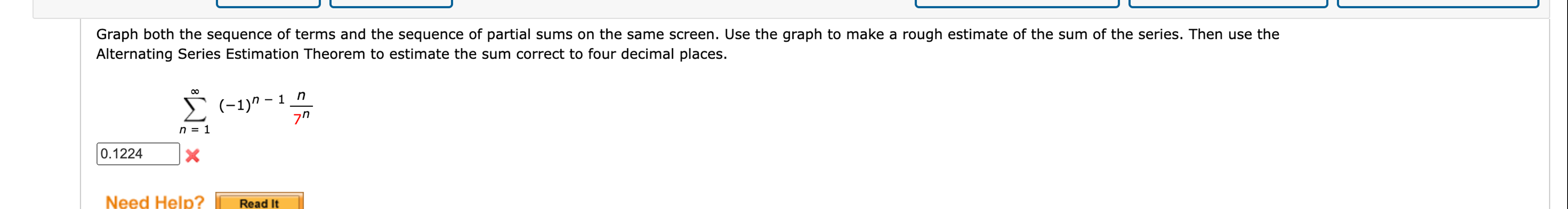 Solved Graph both the sequence of terms and the sequence of | Chegg.com