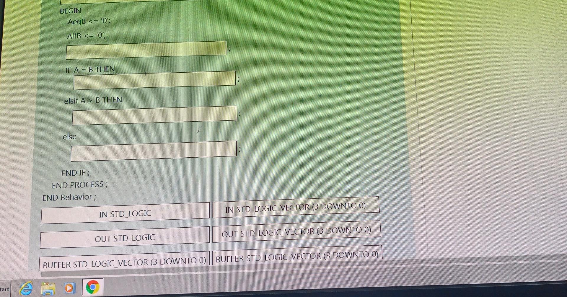 Solved 0 S. 2 Complete the behavioral VHDL code of a 4-bit | Chegg.com