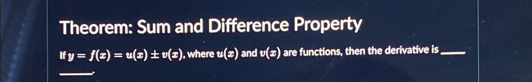 Solved Theorem: Sum and Difference Property If | Chegg.com