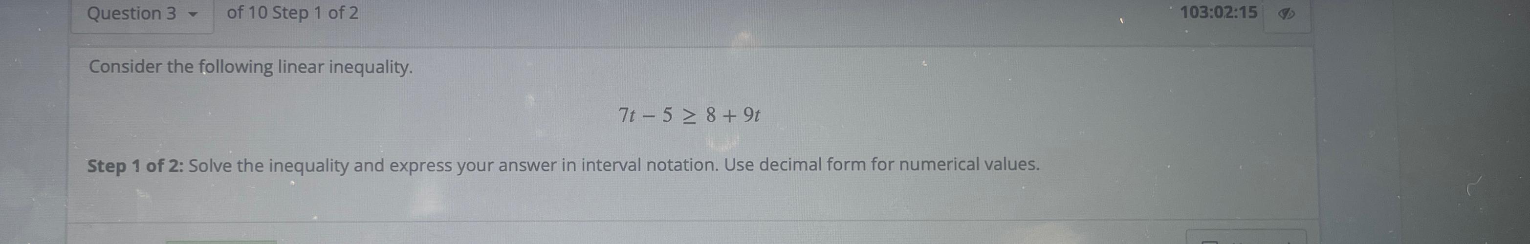 Solved Consider the following linear | Chegg.com
