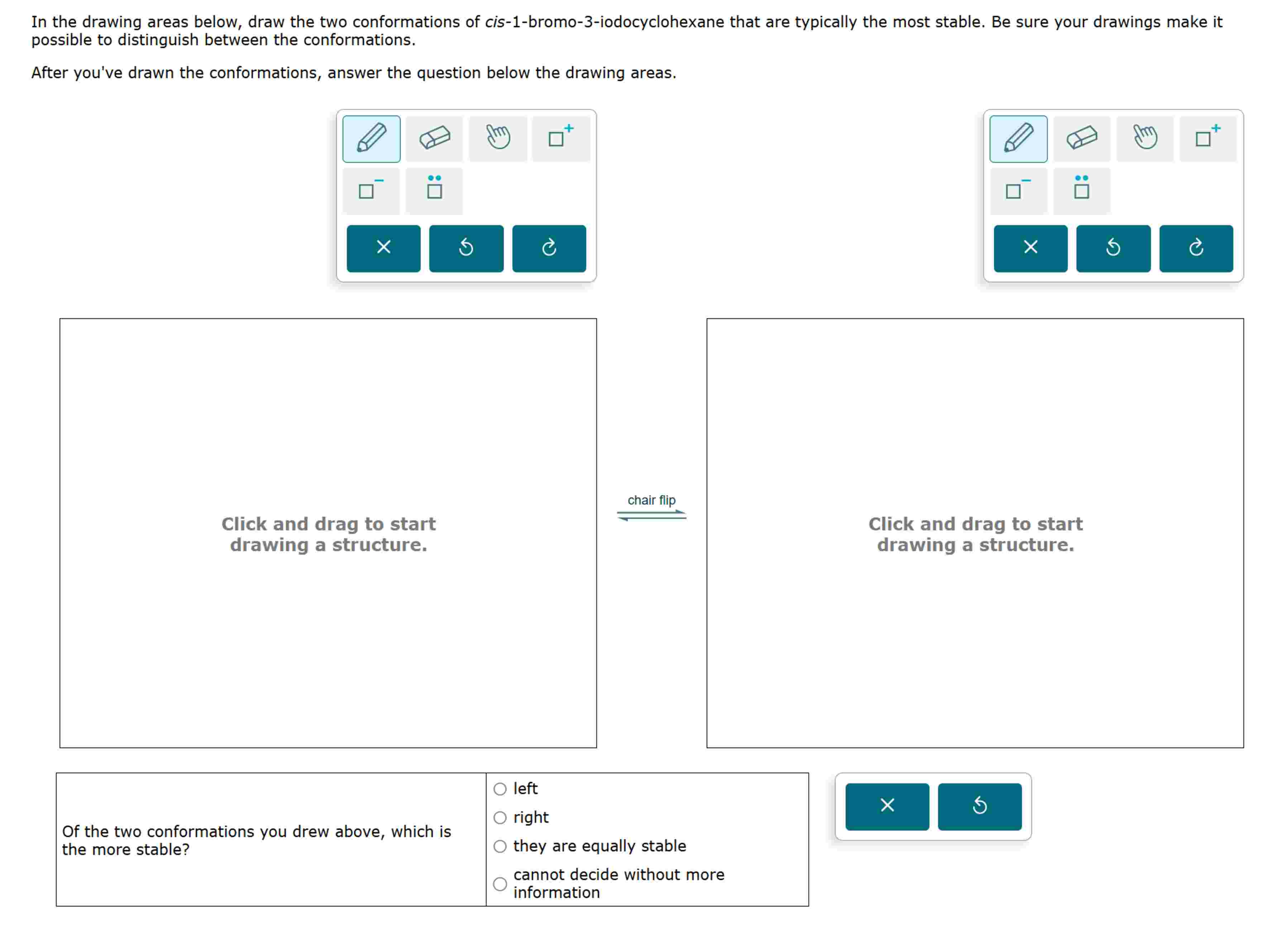 Solved In the drawing areas below, draw the two | Chegg.com