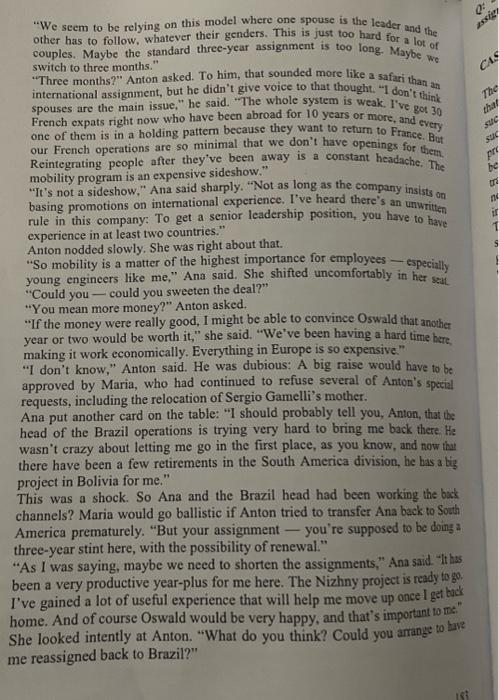 Solved Case Study: The Expat Dilemma by Boris Groysberg, | Chegg.com