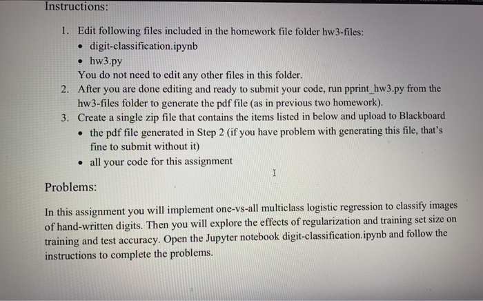 Instructions: 1. Edit following files included in the | Chegg.com