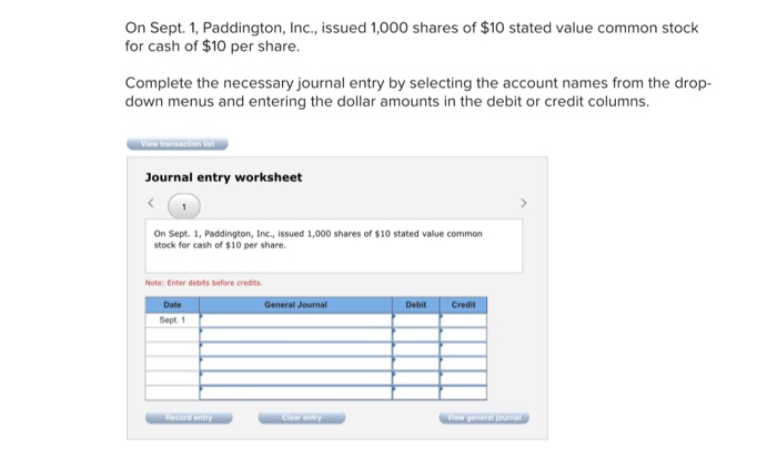 Solved Required information When stock is issued, its par or | Chegg.com