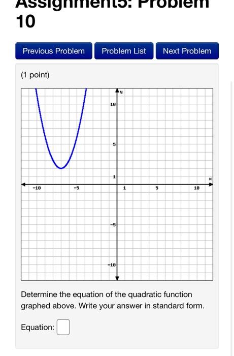 Solved Assignment5 Problem 8 Previous Problem Problem List 7410