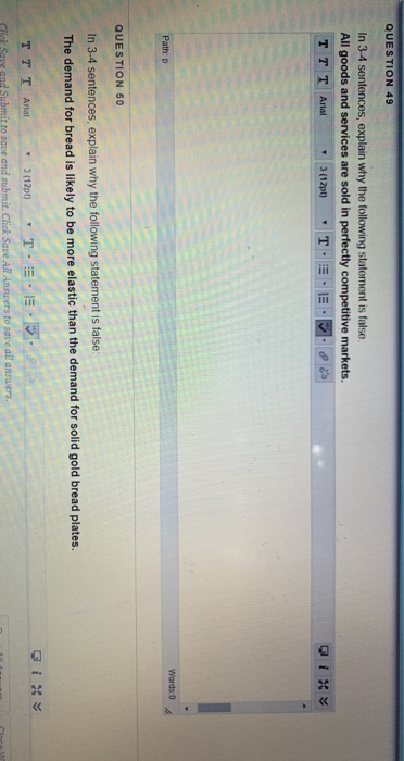 Solved In 3-4 sentences, explain why the following statement | Chegg.com