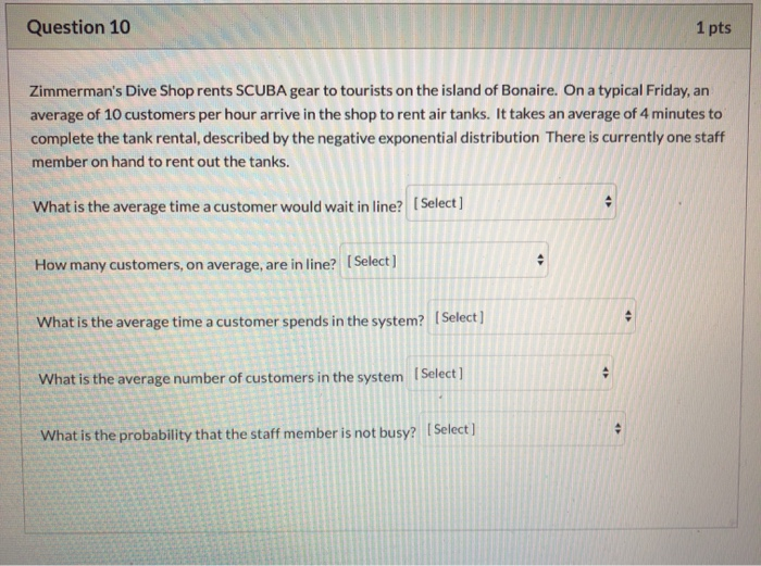 Solved Question 8 1 pts Jo, owner of Java Jo's coffee shop, | Chegg.com