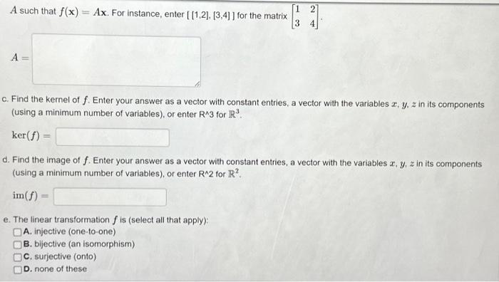 Solved Suppose f:R3→R2 is a linear transformation and | Chegg.com
