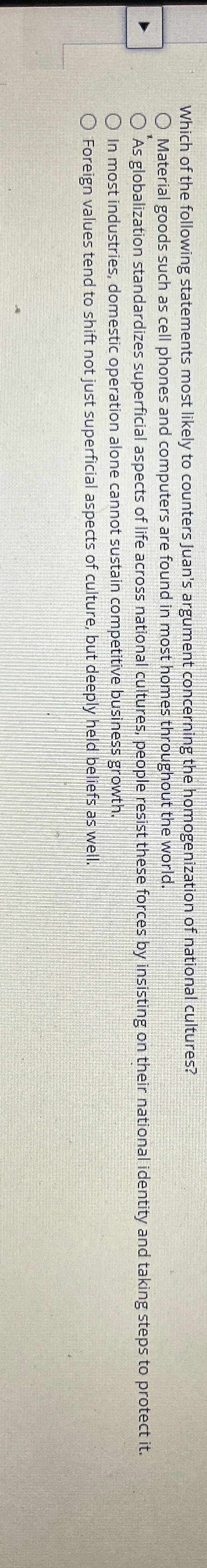 Solved Which of the following statements most likely to | Chegg.com